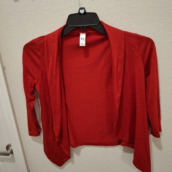 It'S | Jackets & Coats | Its Small Red Shrug Bolero | Poshmark